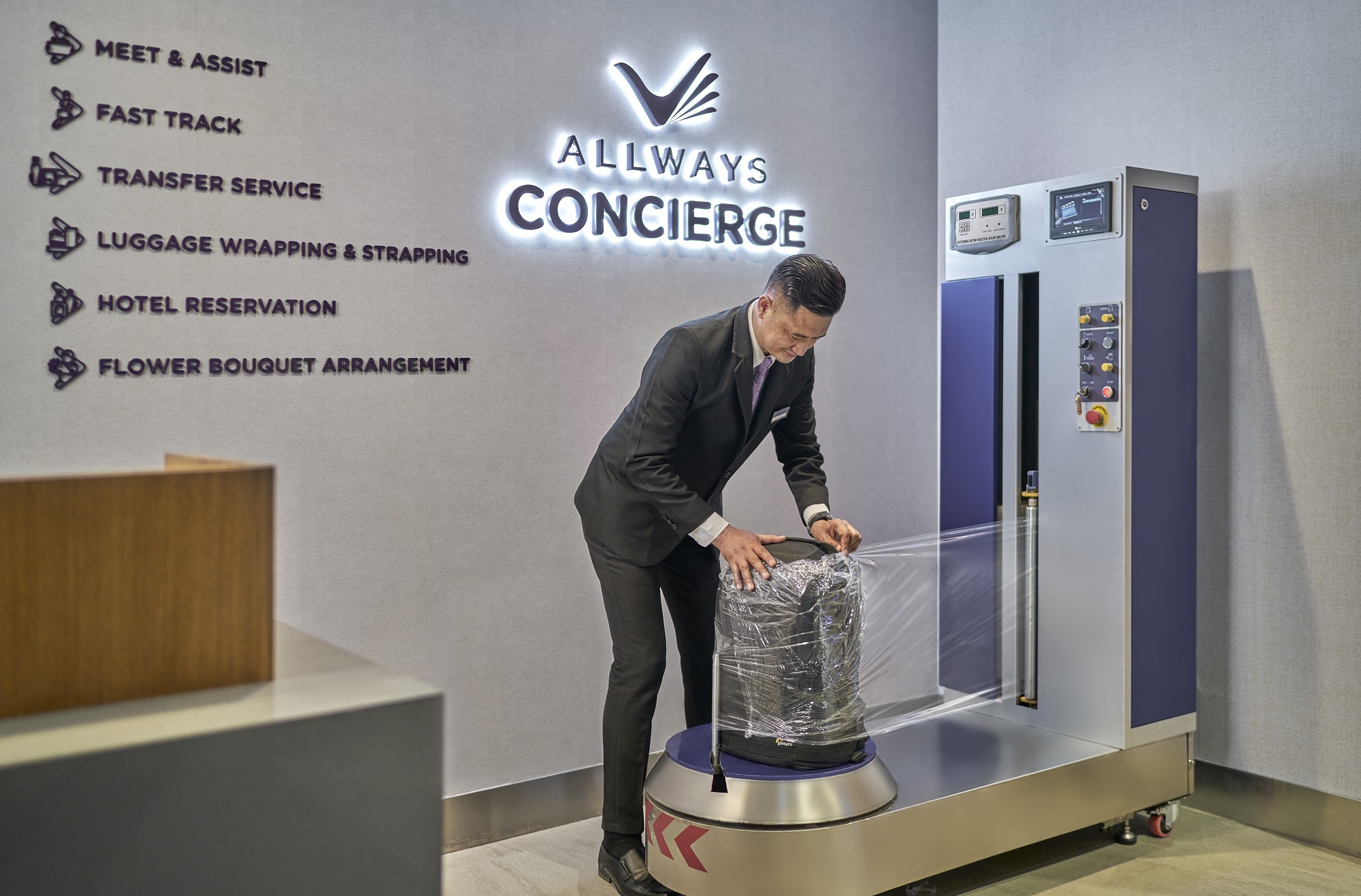 ALLWAYS | Luggage Wrapping & Strapping Service